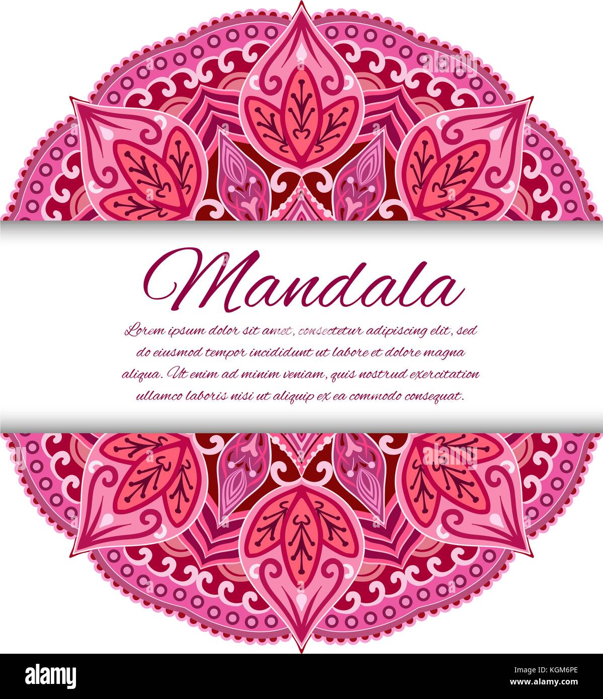 Mandala card hi-res stock photography and images - Alamy