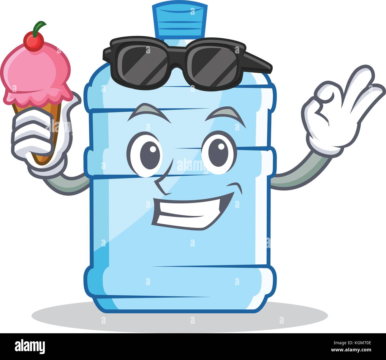 With ice cream gallon character cartoon style Stock Vector Image & Art ...