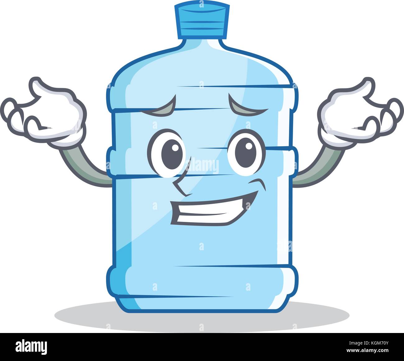 Grinning gallon character cartoon style Stock Vector Image & Art - Alamy