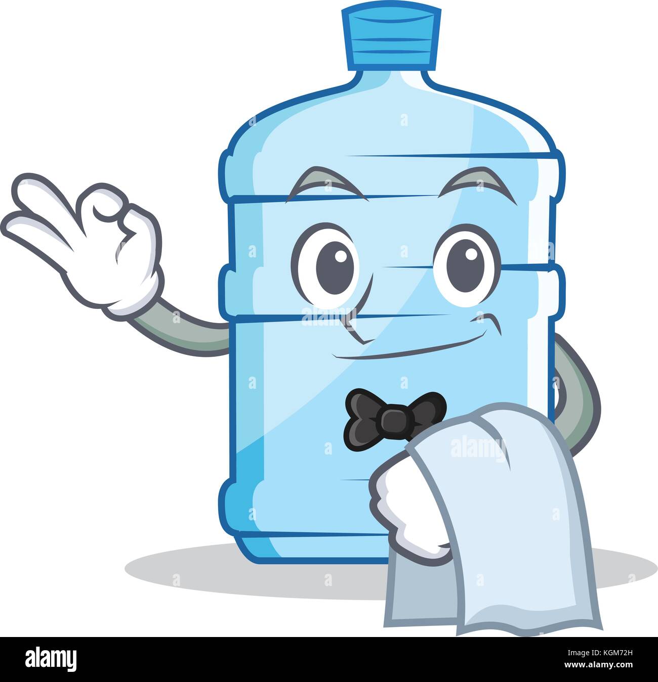 Waiter gallon character cartoon style Stock Vector Image & Art - Alamy
