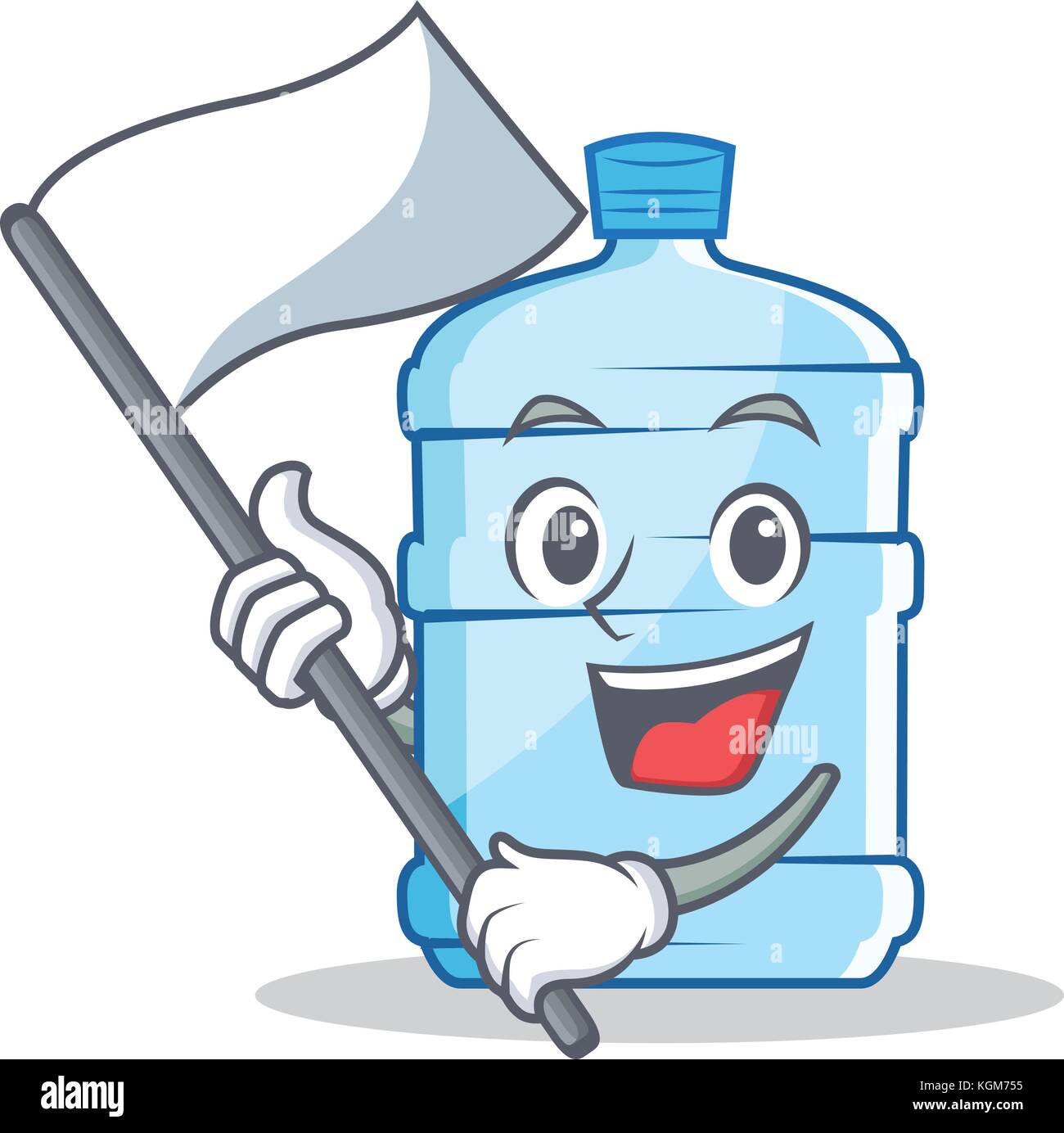 With flag gallon character cartoon style Stock Vector Image & Art - Alamy