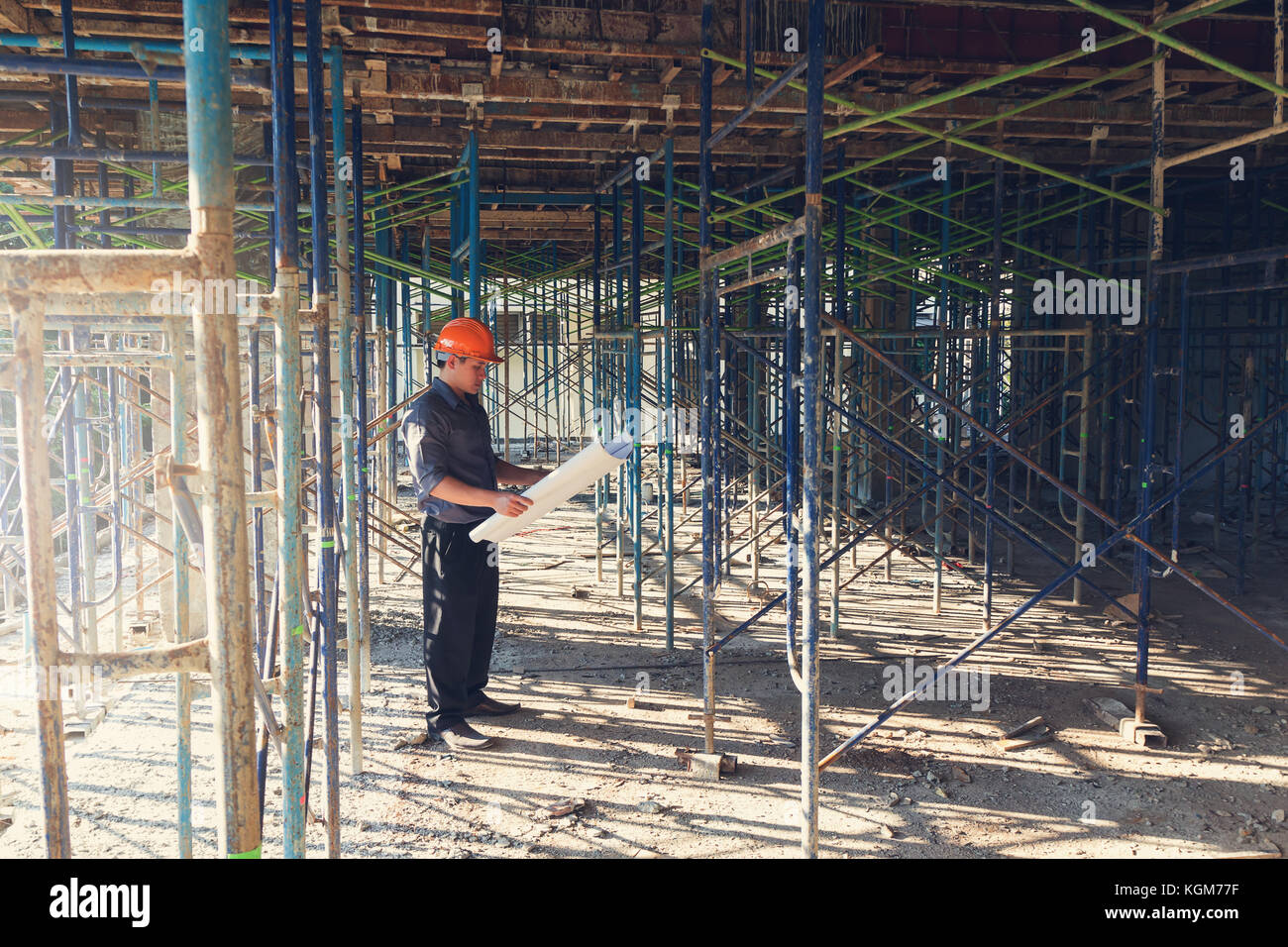 Construction concepts, Engineer and Architect working at Construction ...