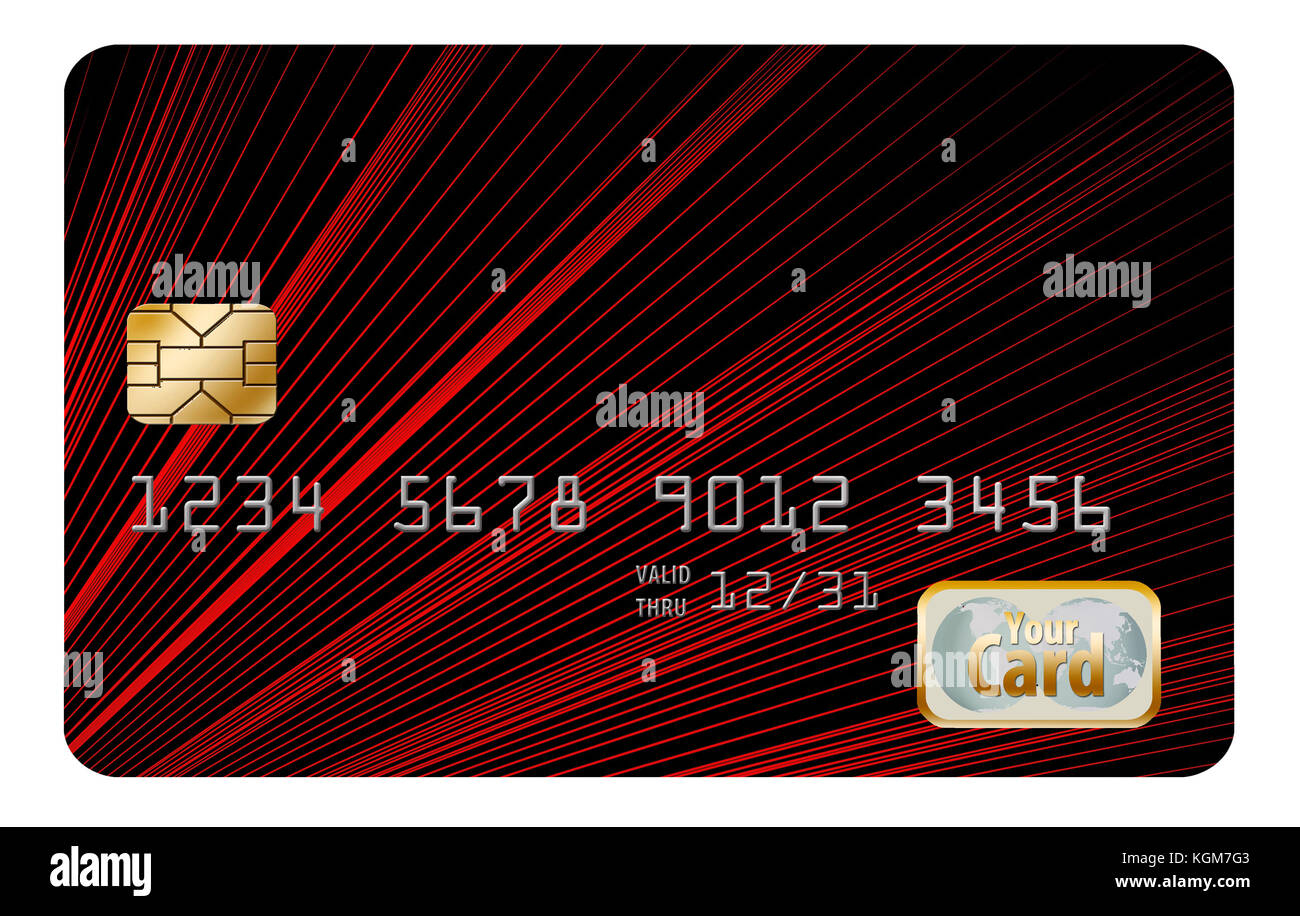 Generic credit card isolated on white background Stock Photo - Alamy