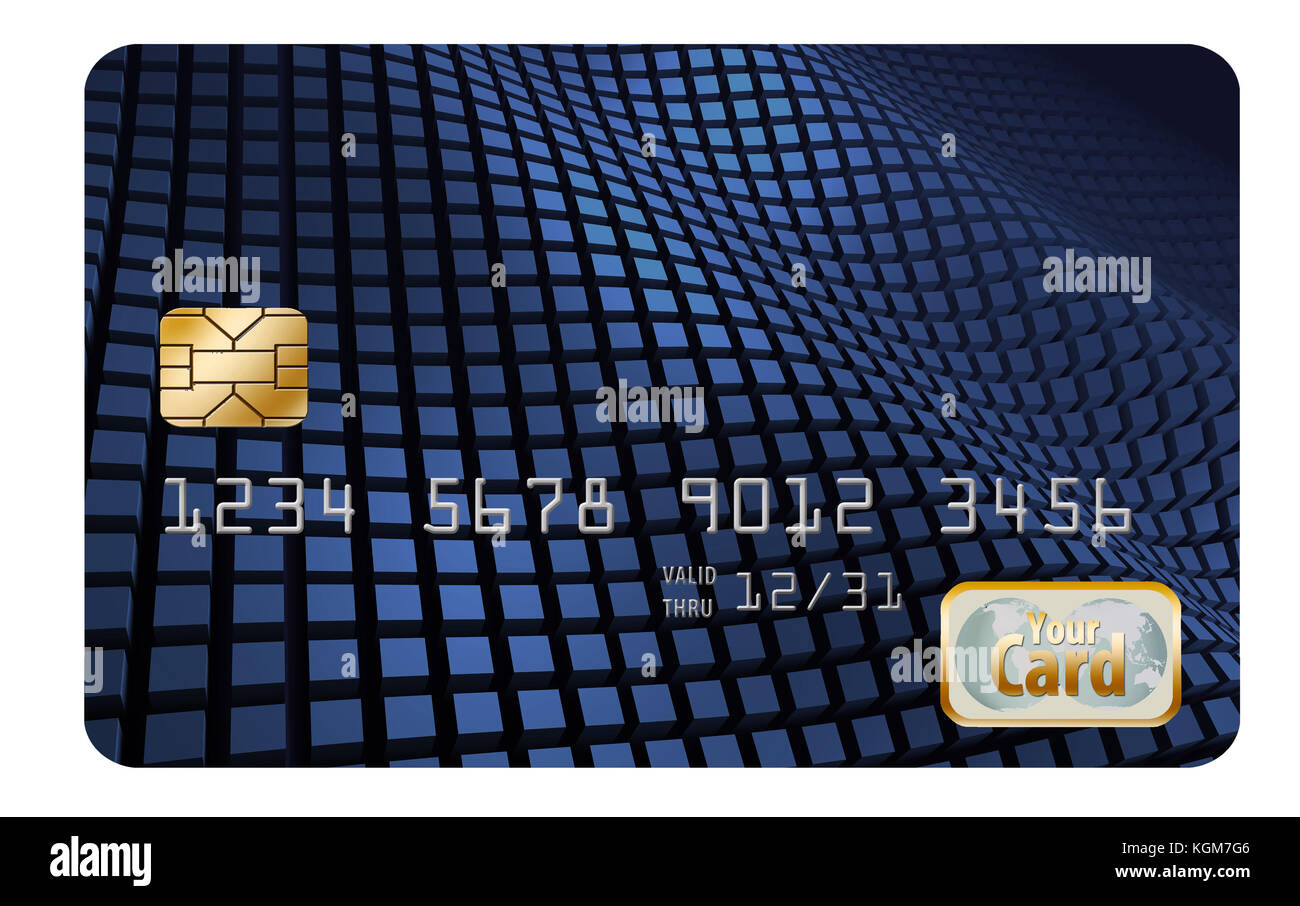 Generic credit card isolated on white background Stock Photo - Alamy