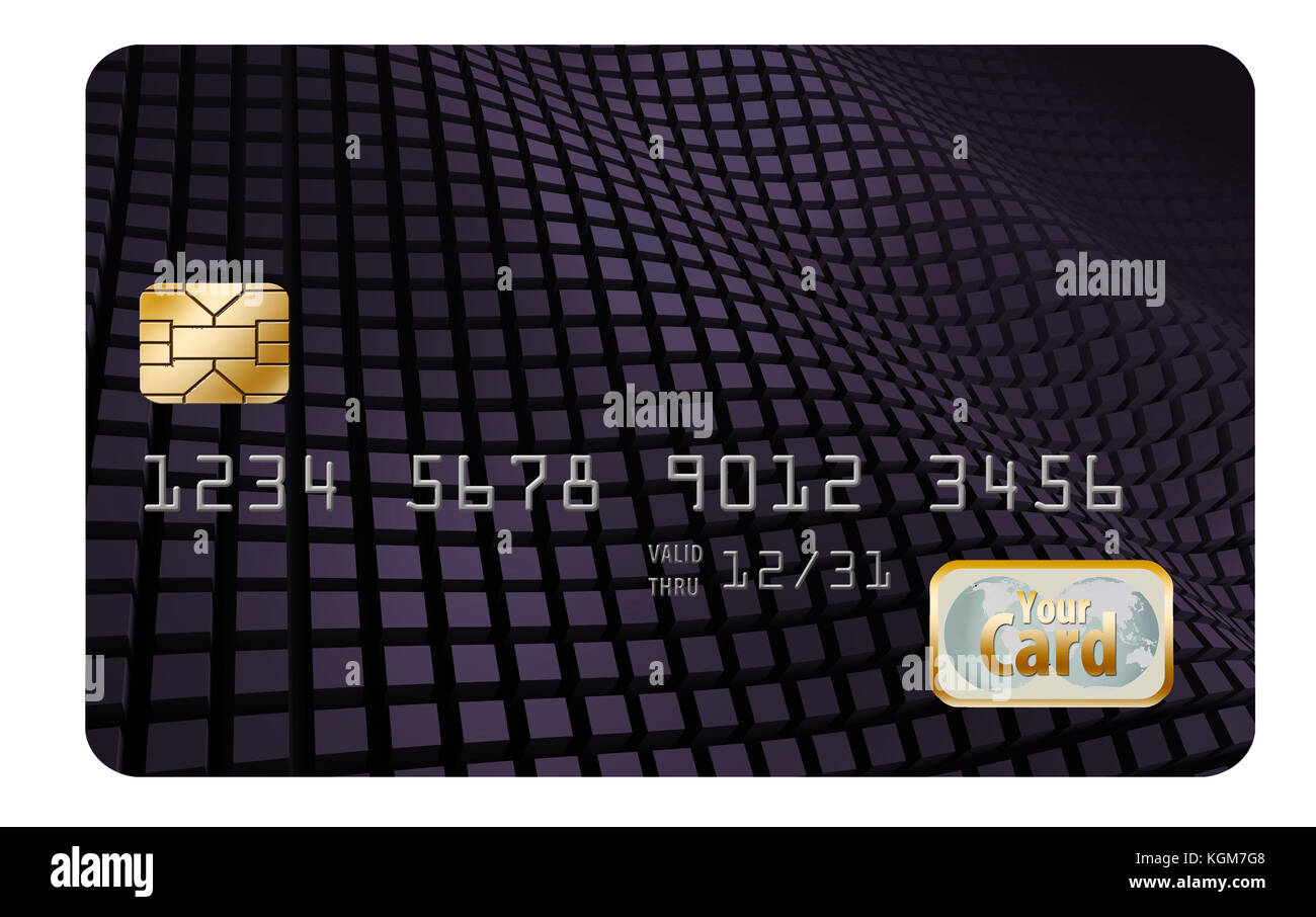 Generic credit card isolated on white background Stock Photo - Alamy