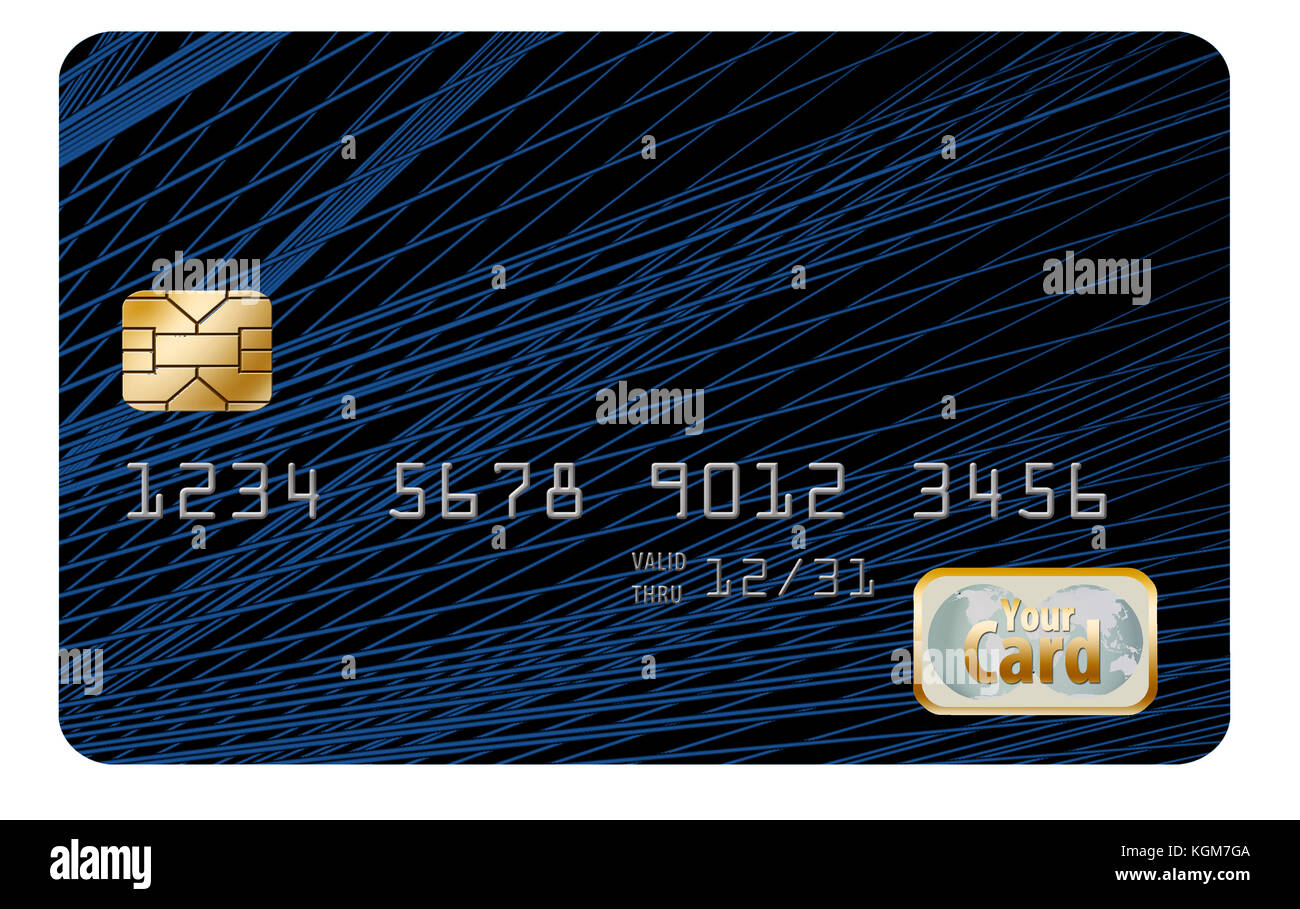 Generic credit card isolated on white background Stock Photo - Alamy