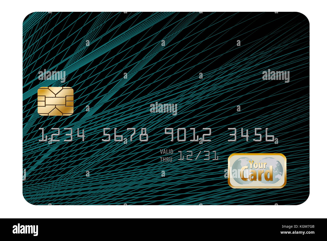 Generic credit card isolated on white background Stock Photo - Alamy
