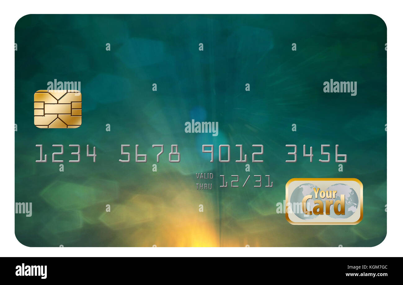 Generic credit card isolated on white background Stock Photo - Alamy