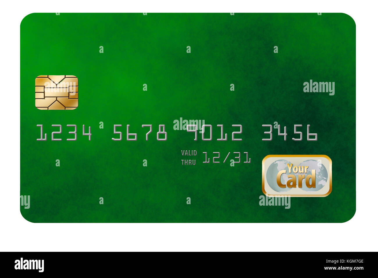 Generic credit card isolated on white background Stock Photo - Alamy