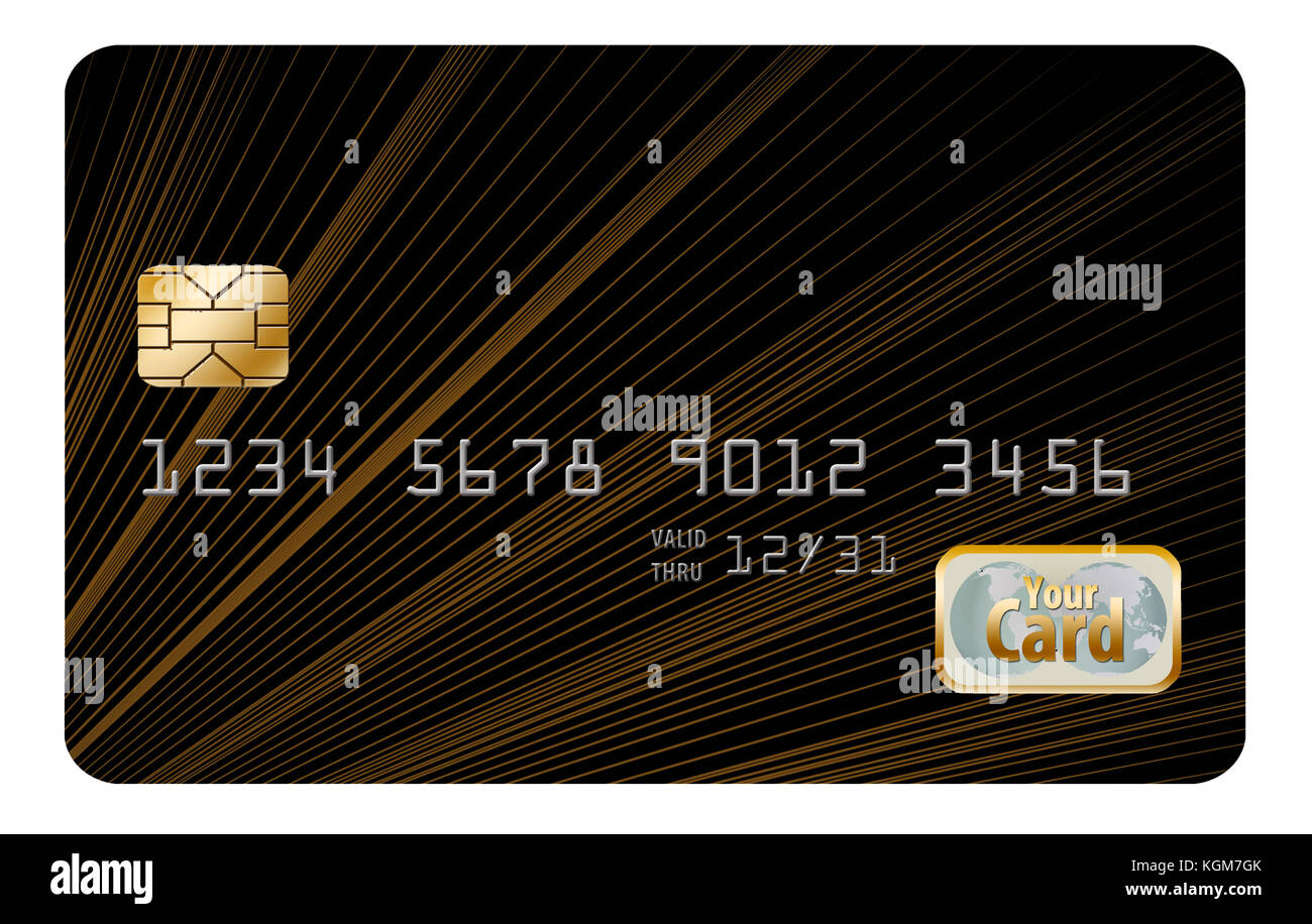 Generic credit card isolated on white background Stock Photo - Alamy