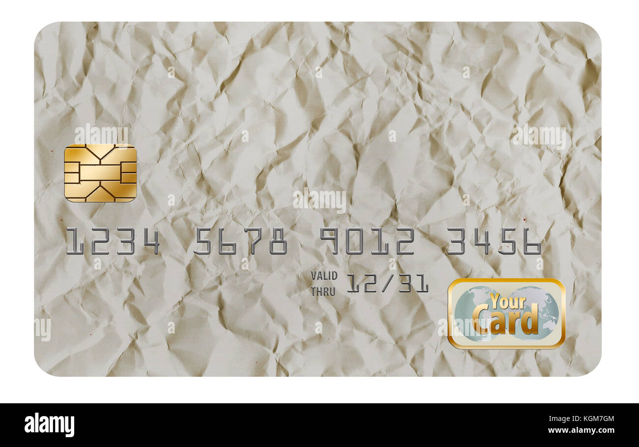 Generic credit card isolated on white background Stock Photo - Alamy