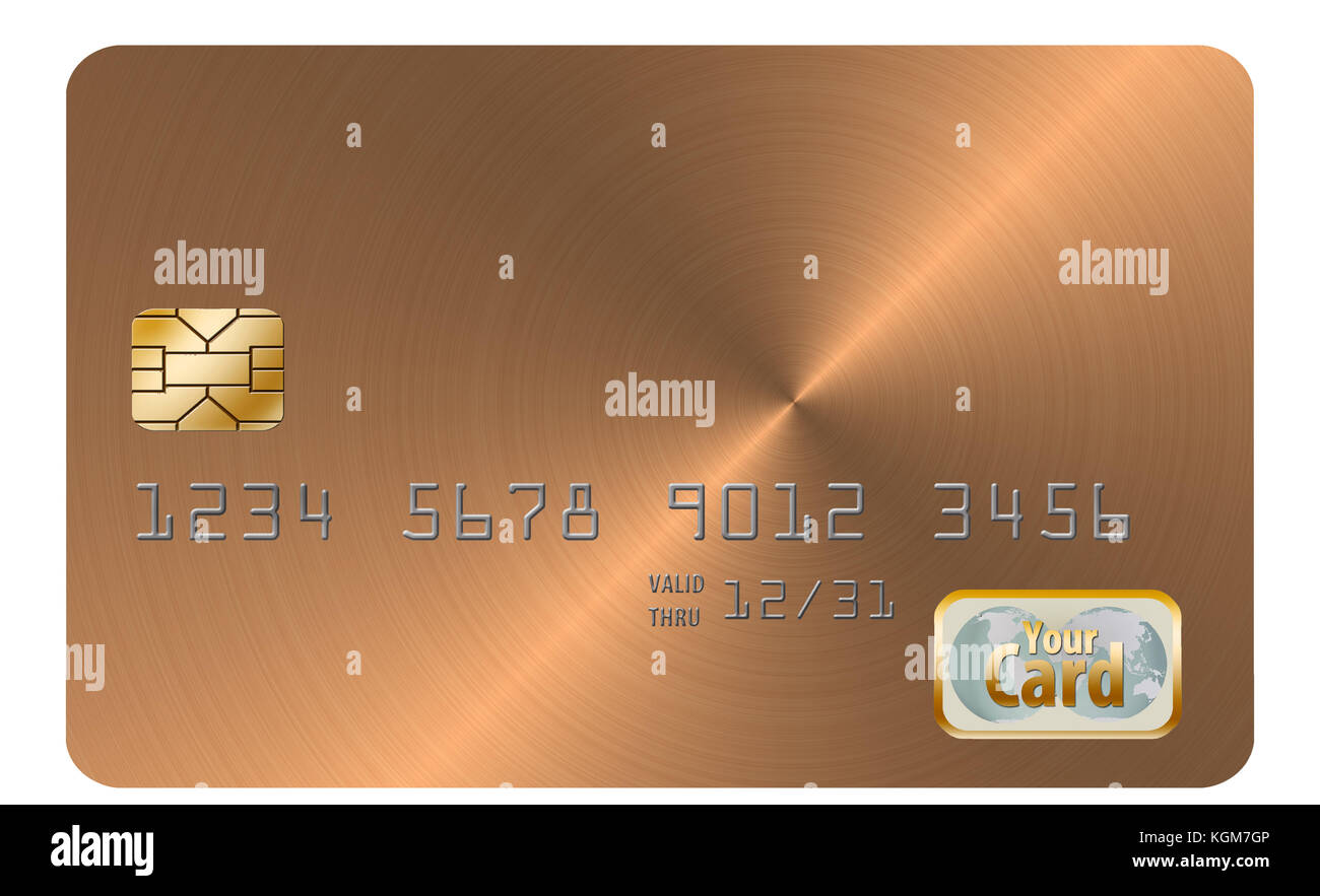 Generic credit card isolated on white background Stock Photo - Alamy