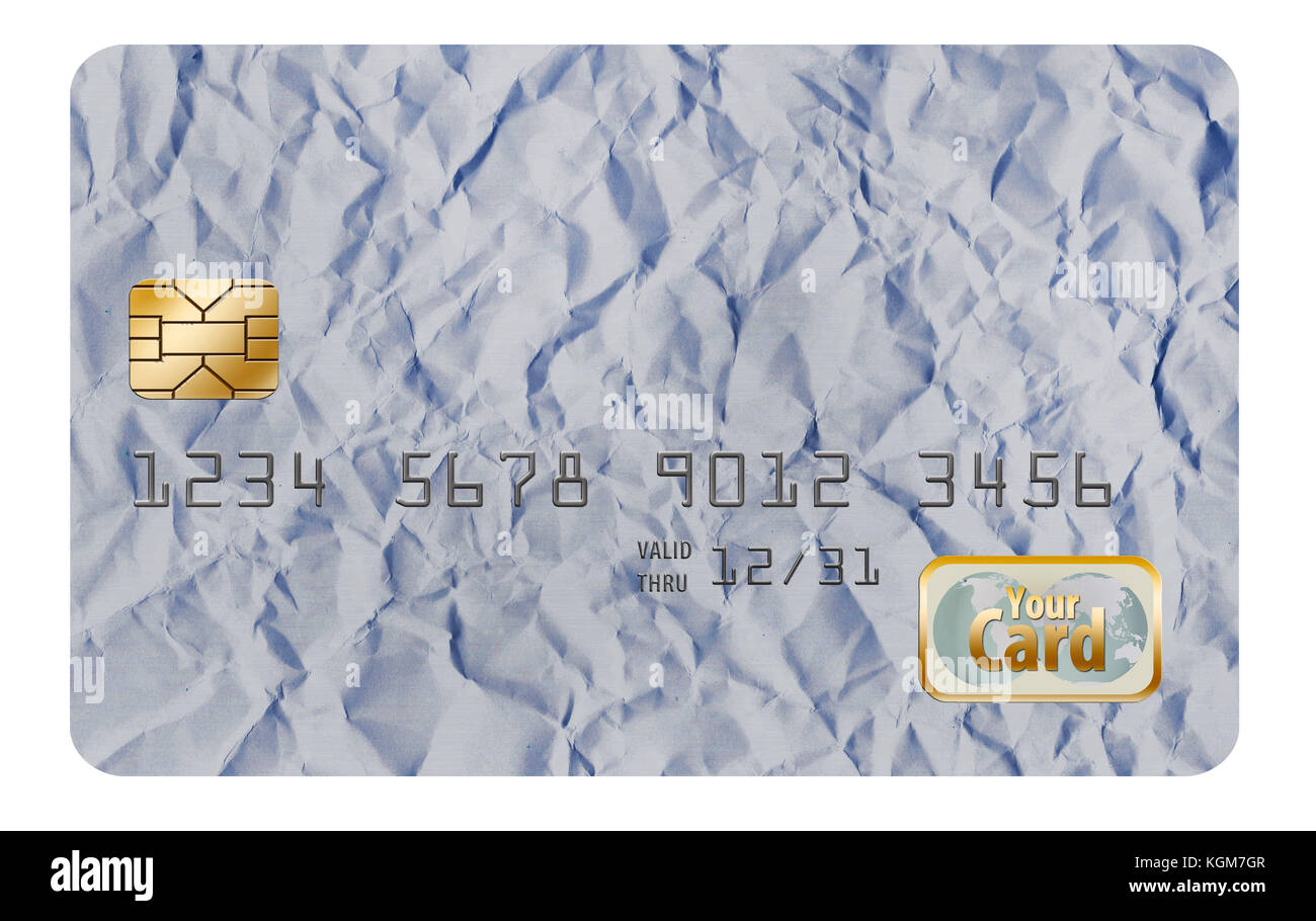 Generic credit card isolated on white background Stock Photo - Alamy