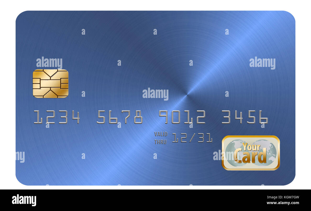 Generic credit card isolated on white background Stock Photo - Alamy
