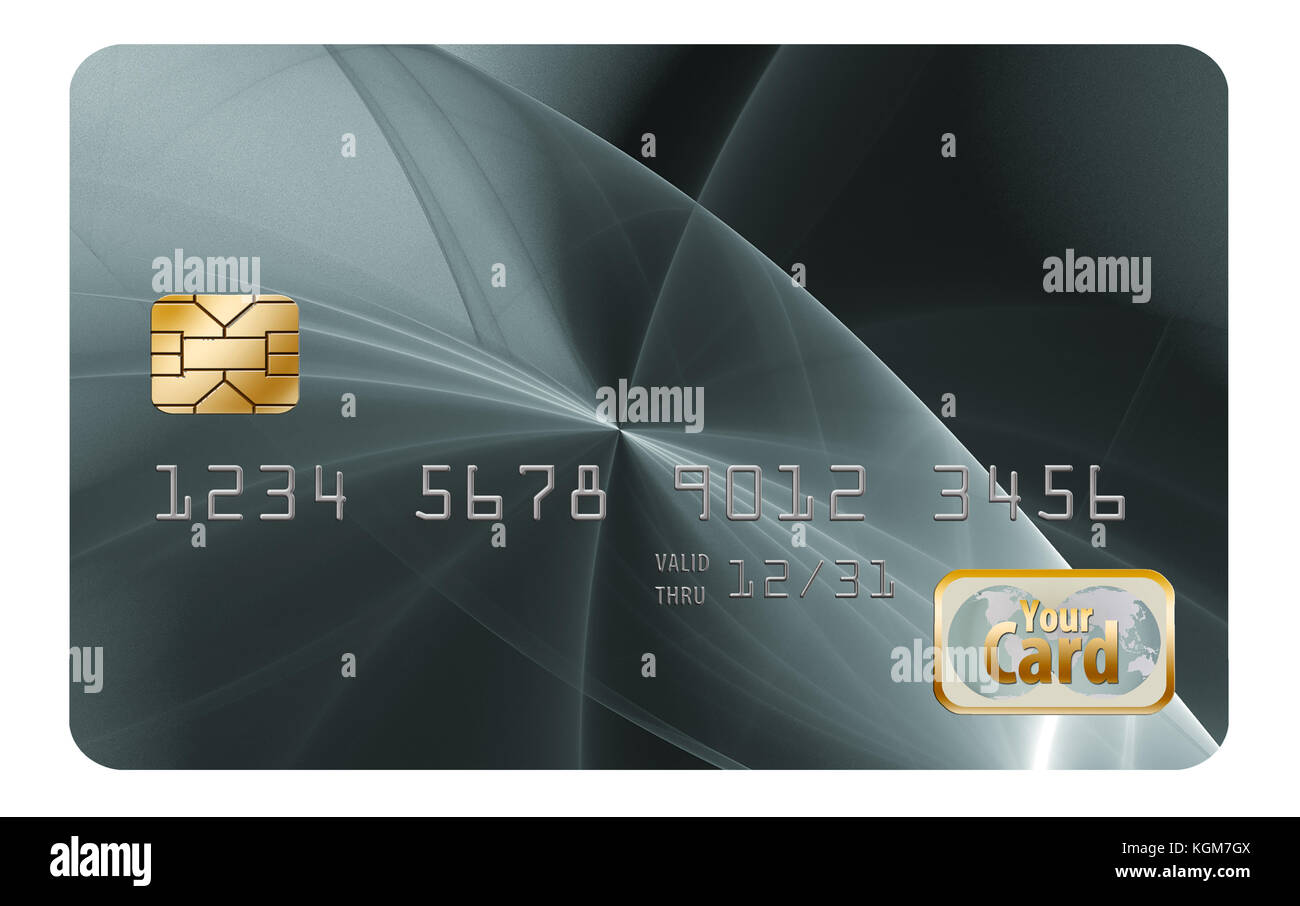 Generic credit card isolated on white background Stock Photo - Alamy