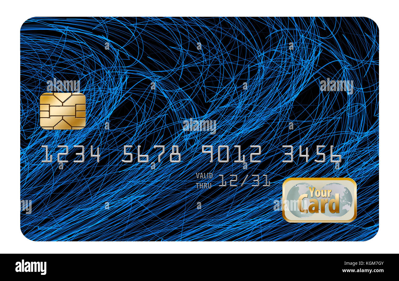Generic credit card isolated on white background Stock Photo - Alamy