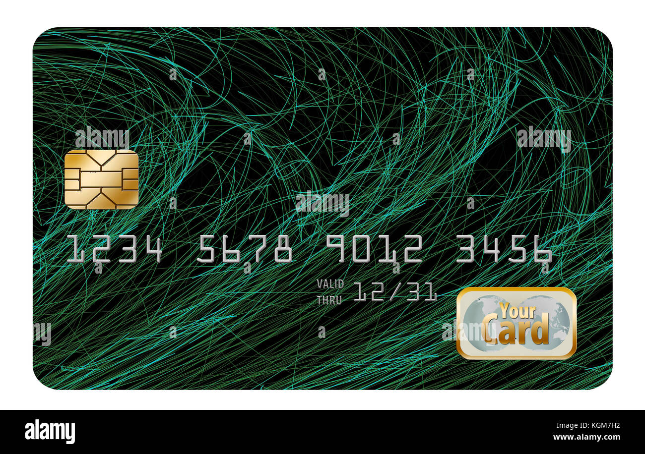 Generic credit card isolated on white background Stock Photo - Alamy