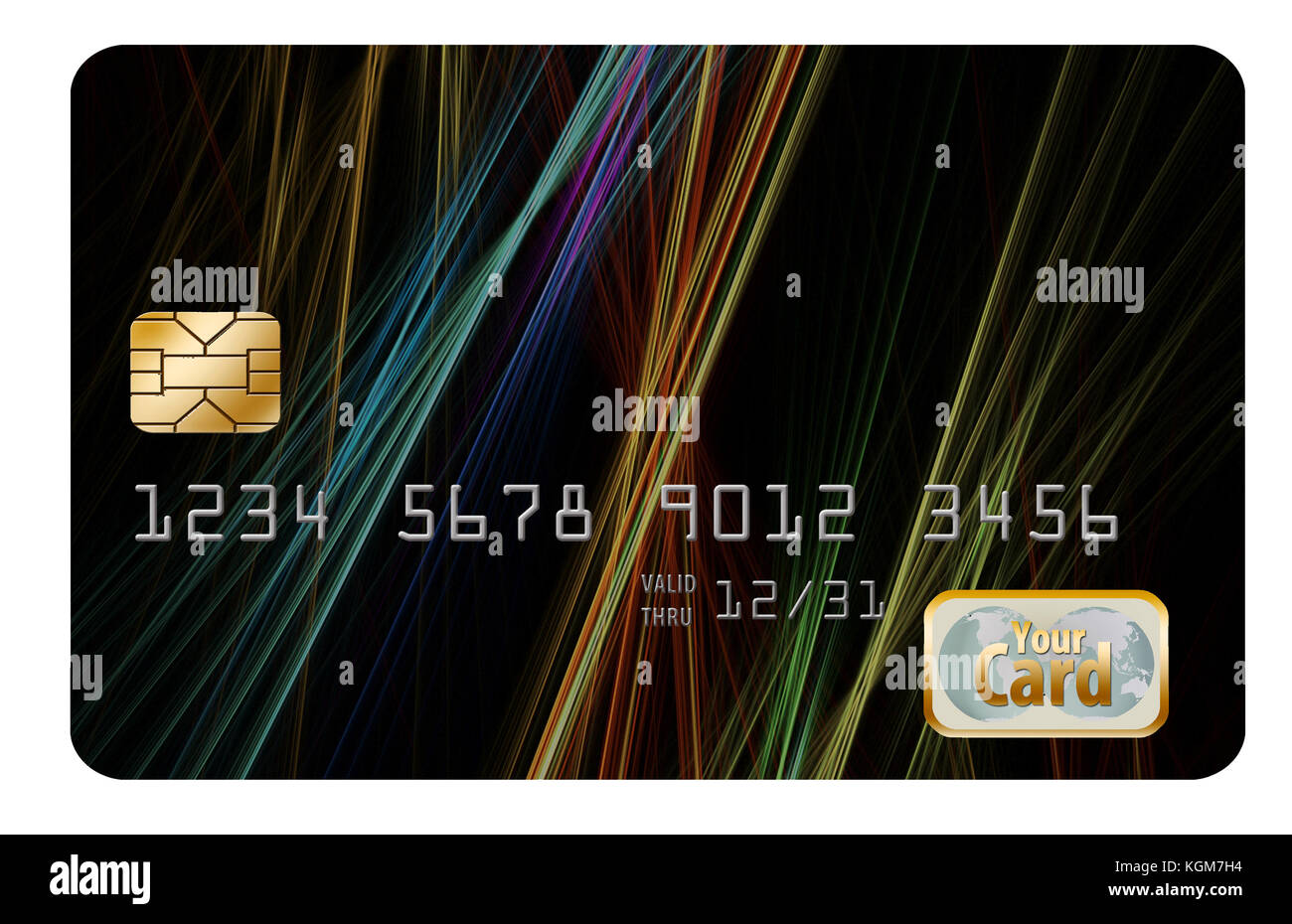 Generic credit card isolated on white background Stock Photo - Alamy
