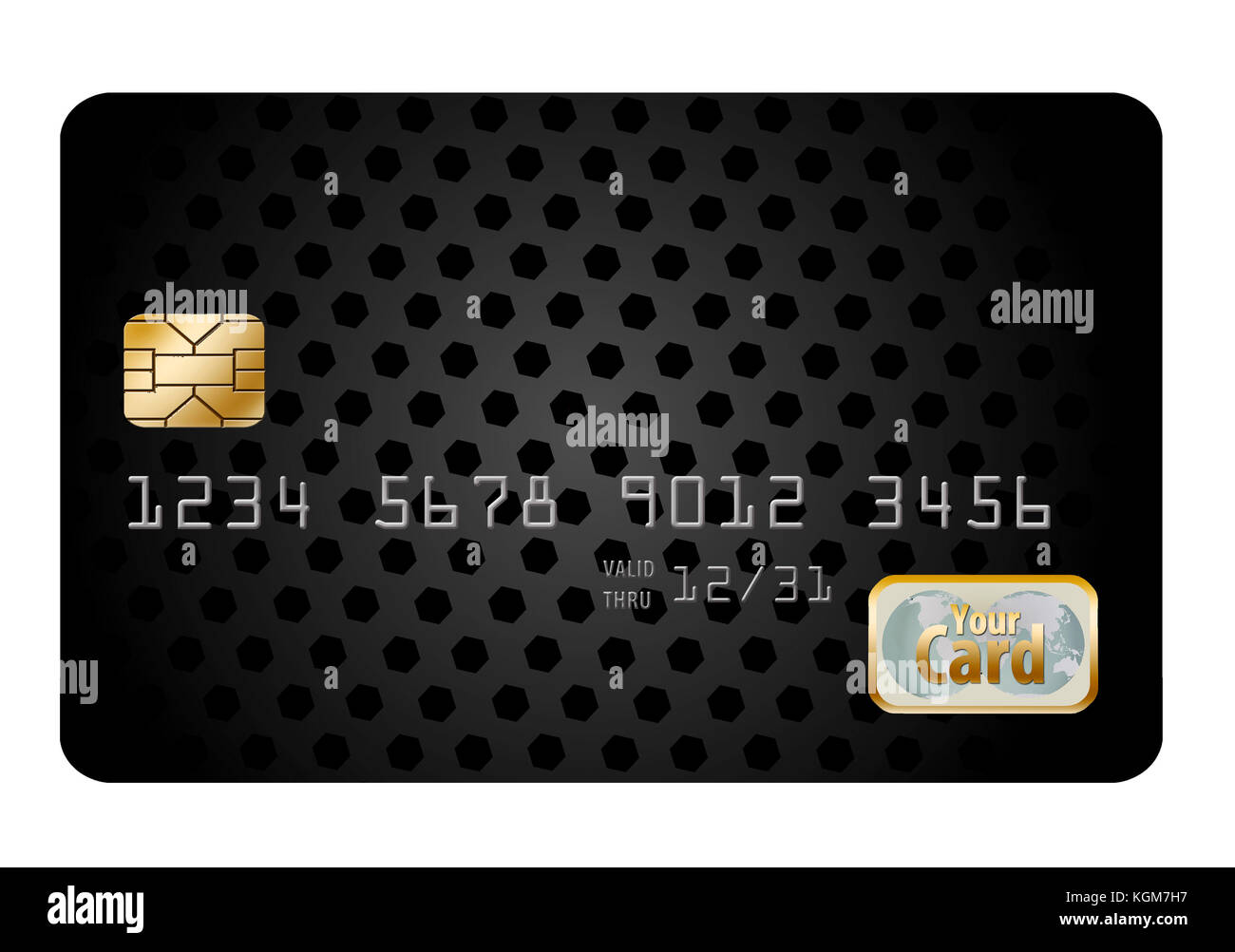 Generic credit card isolated on white background Stock Photo - Alamy