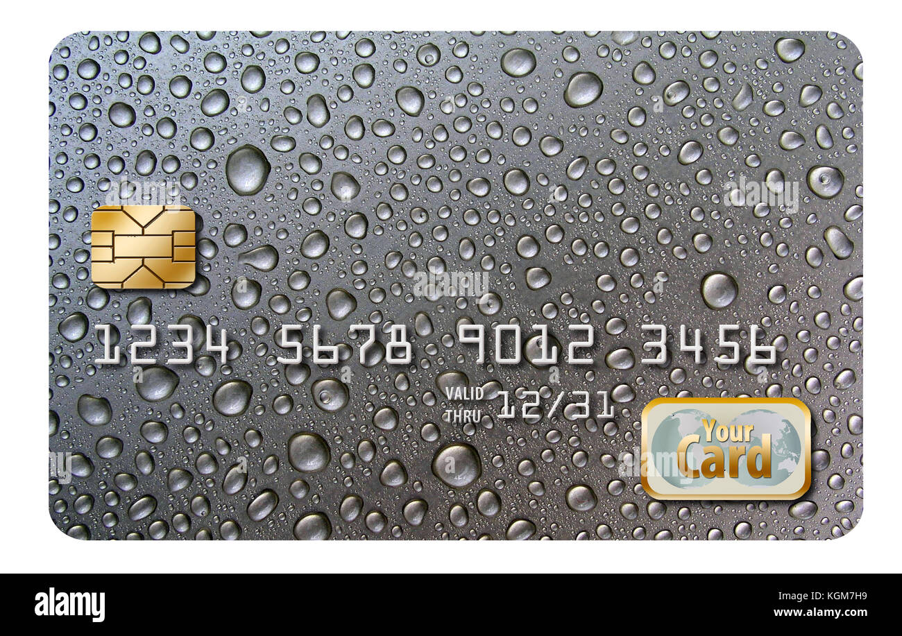 Generic credit card isolated on white background Stock Photo - Alamy