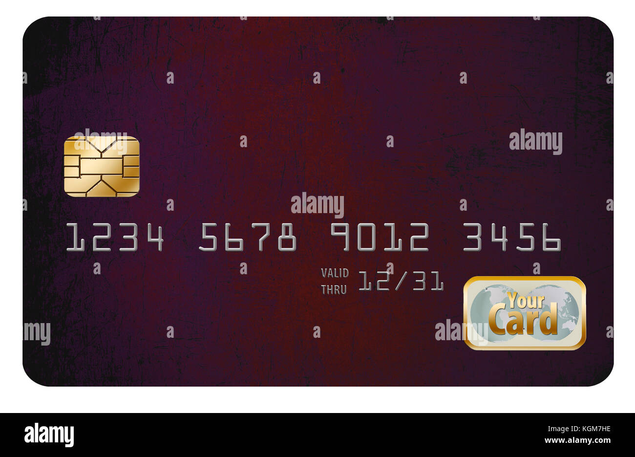 Generic credit card isolated on white background Stock Photo - Alamy