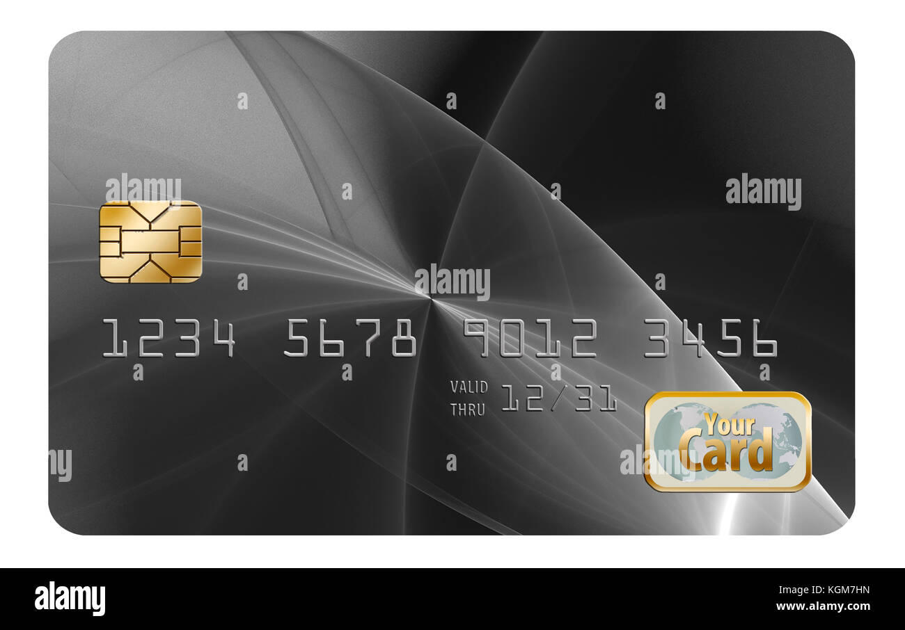 Generic credit card isolated on white background Stock Photo - Alamy
