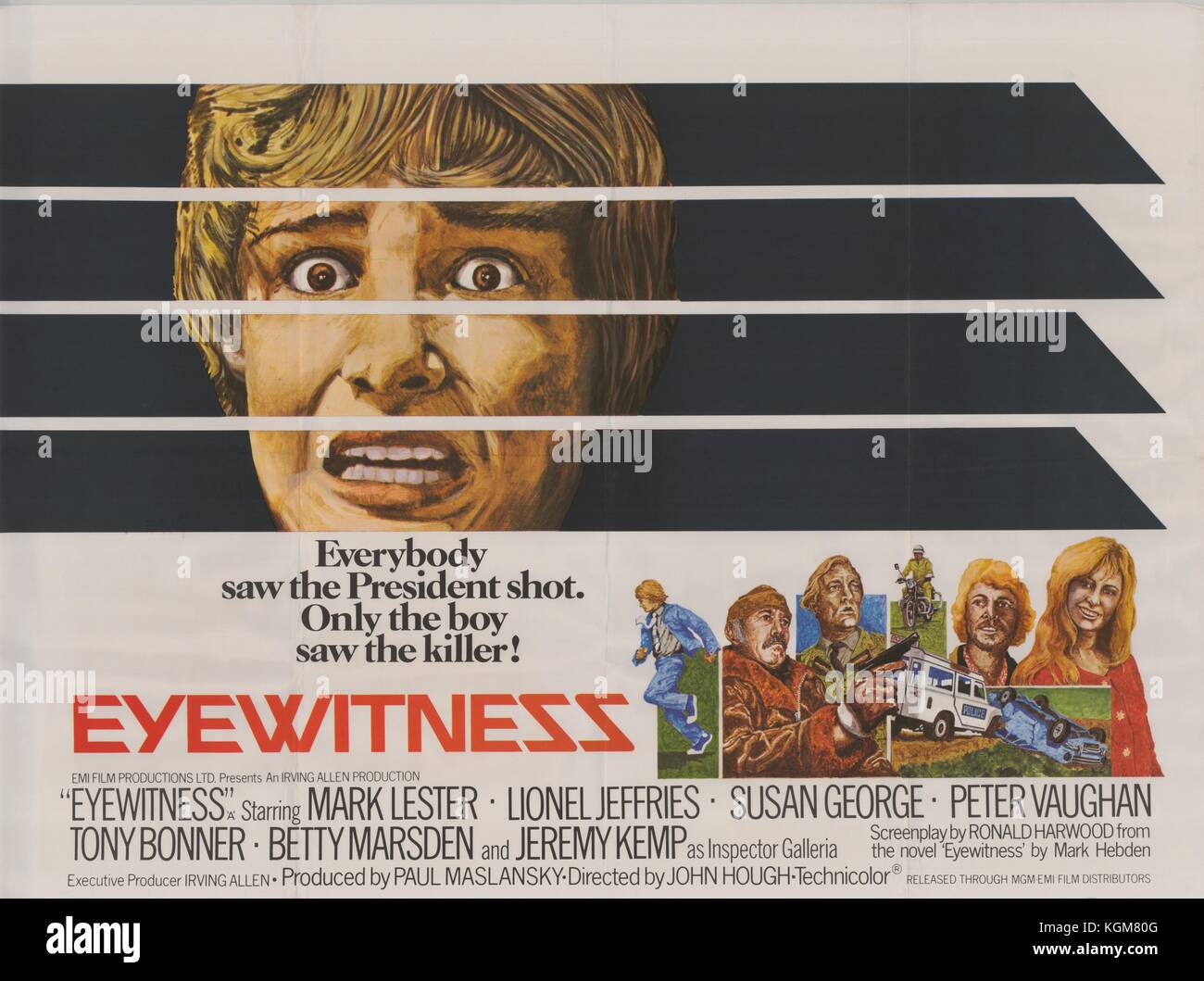 Eyewitness (1970) Film poster , Mark Lester Date: 1970 Stock Photo - Alamy
