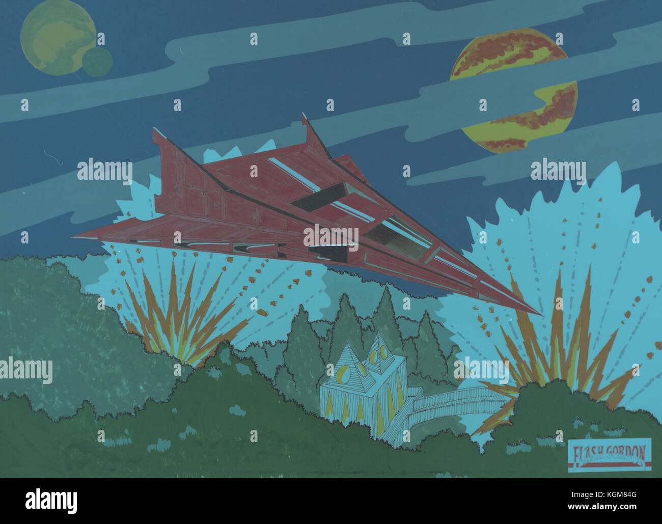 Flash Gordon (1980) , Production drawings Stock Photo - Alamy