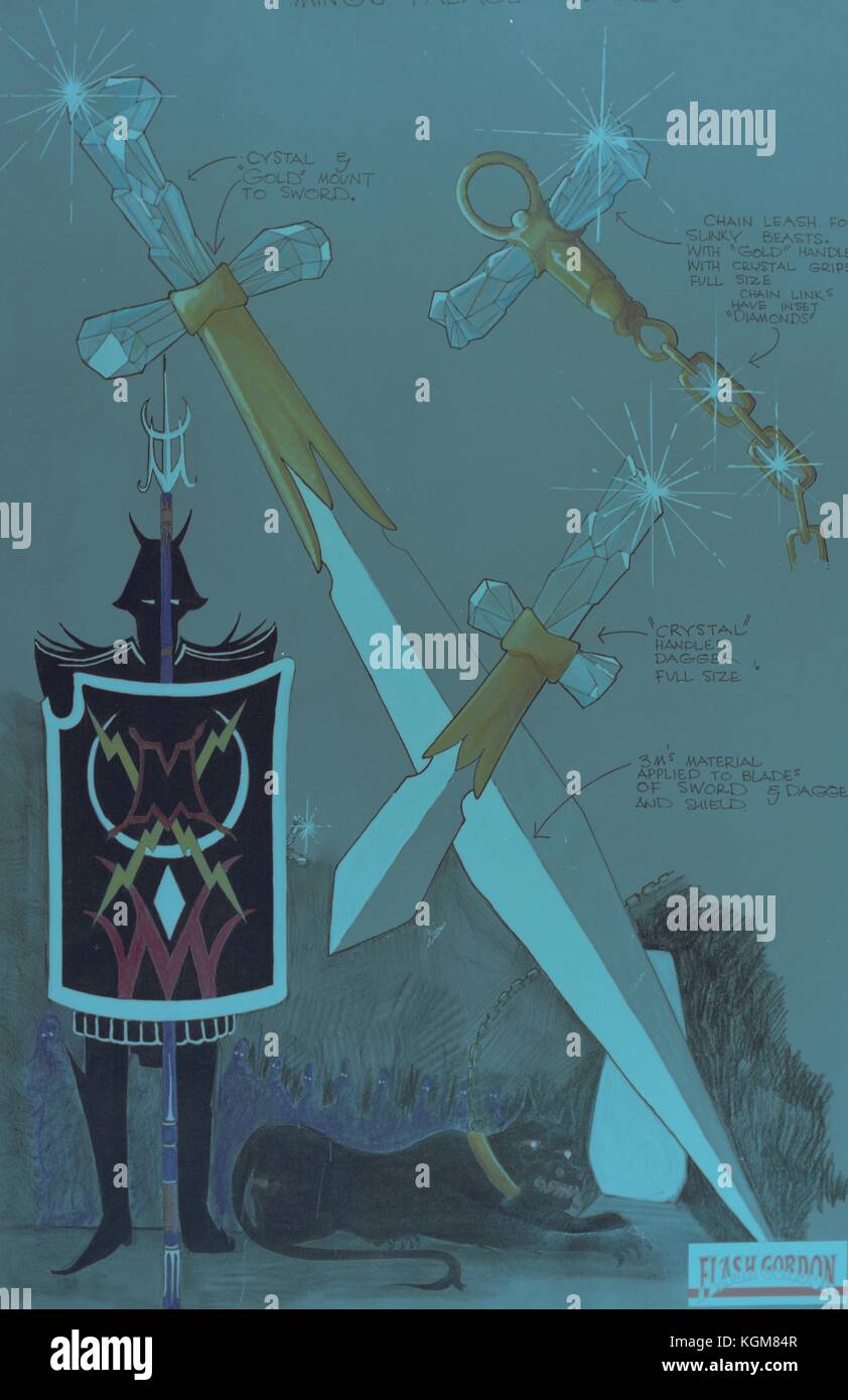 Flash Gordon (1980) , Production drawings Stock Photo - Alamy