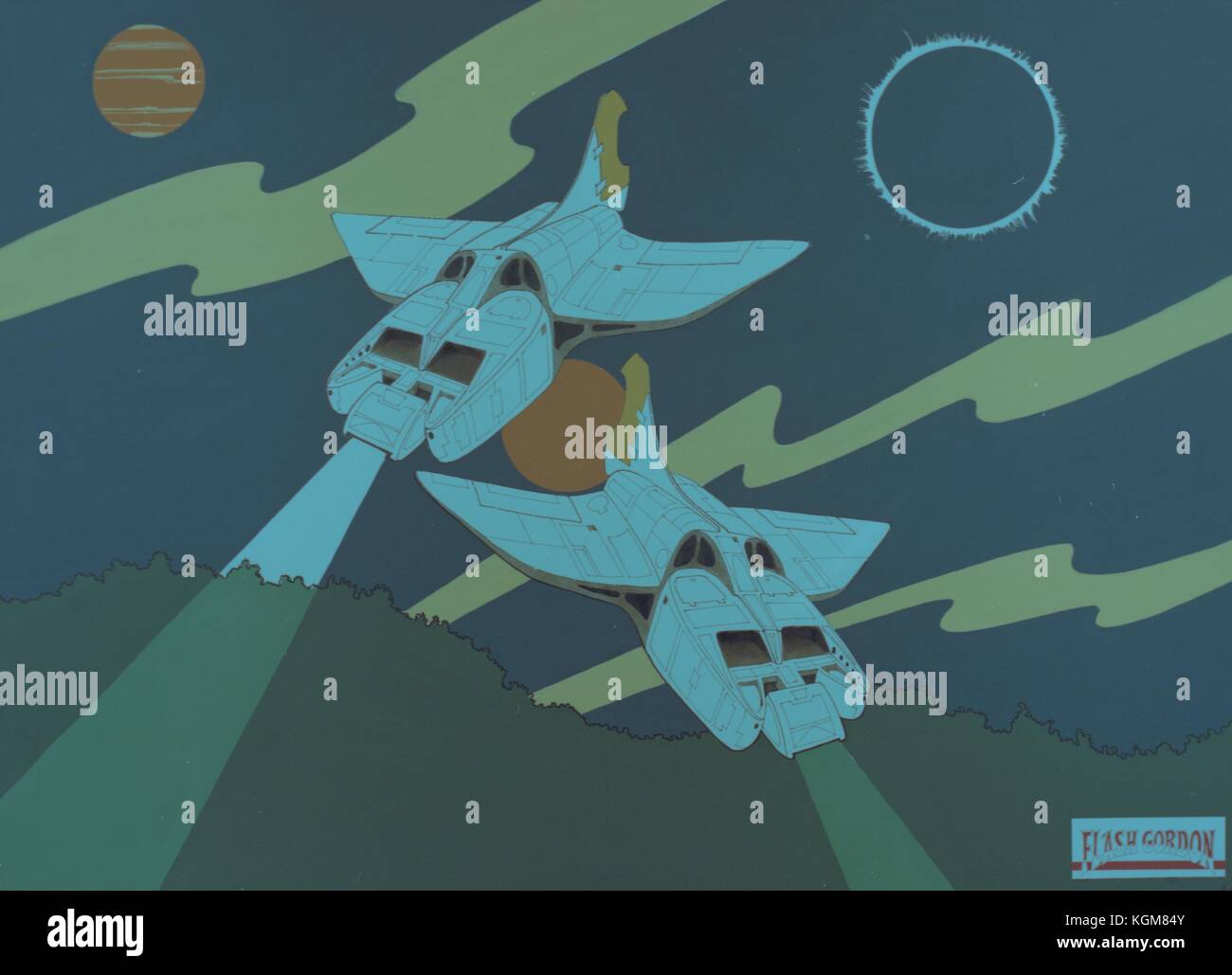 Flash Gordon (1980) , Production drawings Stock Photo - Alamy