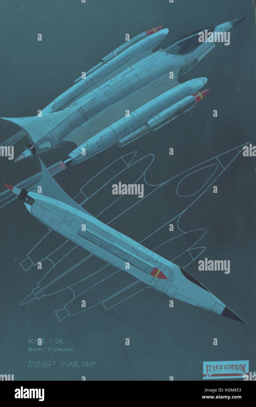 Flash Gordon (1980) , Production drawings Stock Photo - Alamy