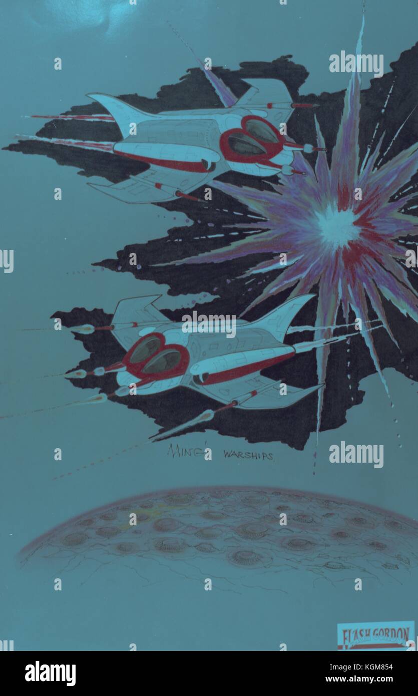 Flash Gordon (1980) , Production drawings Stock Photo - Alamy
