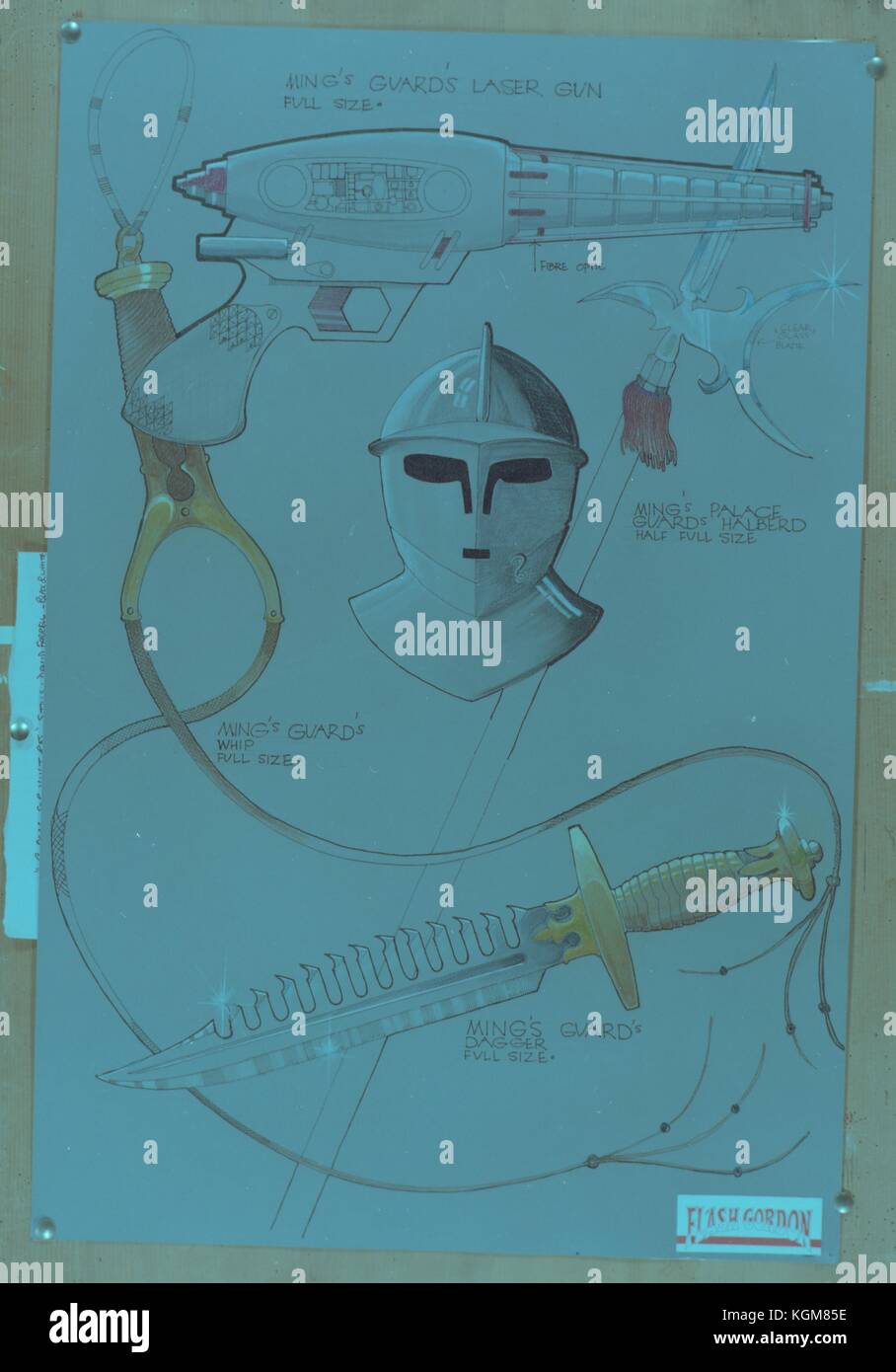 Flash Gordon (1980) , Production drawings Stock Photo - Alamy