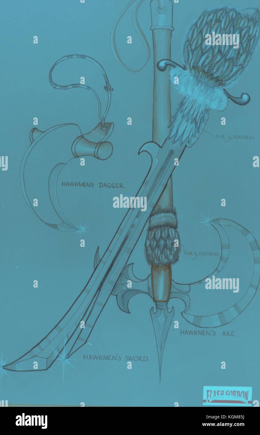 Flash Gordon (1980) , Production drawings Stock Photo - Alamy