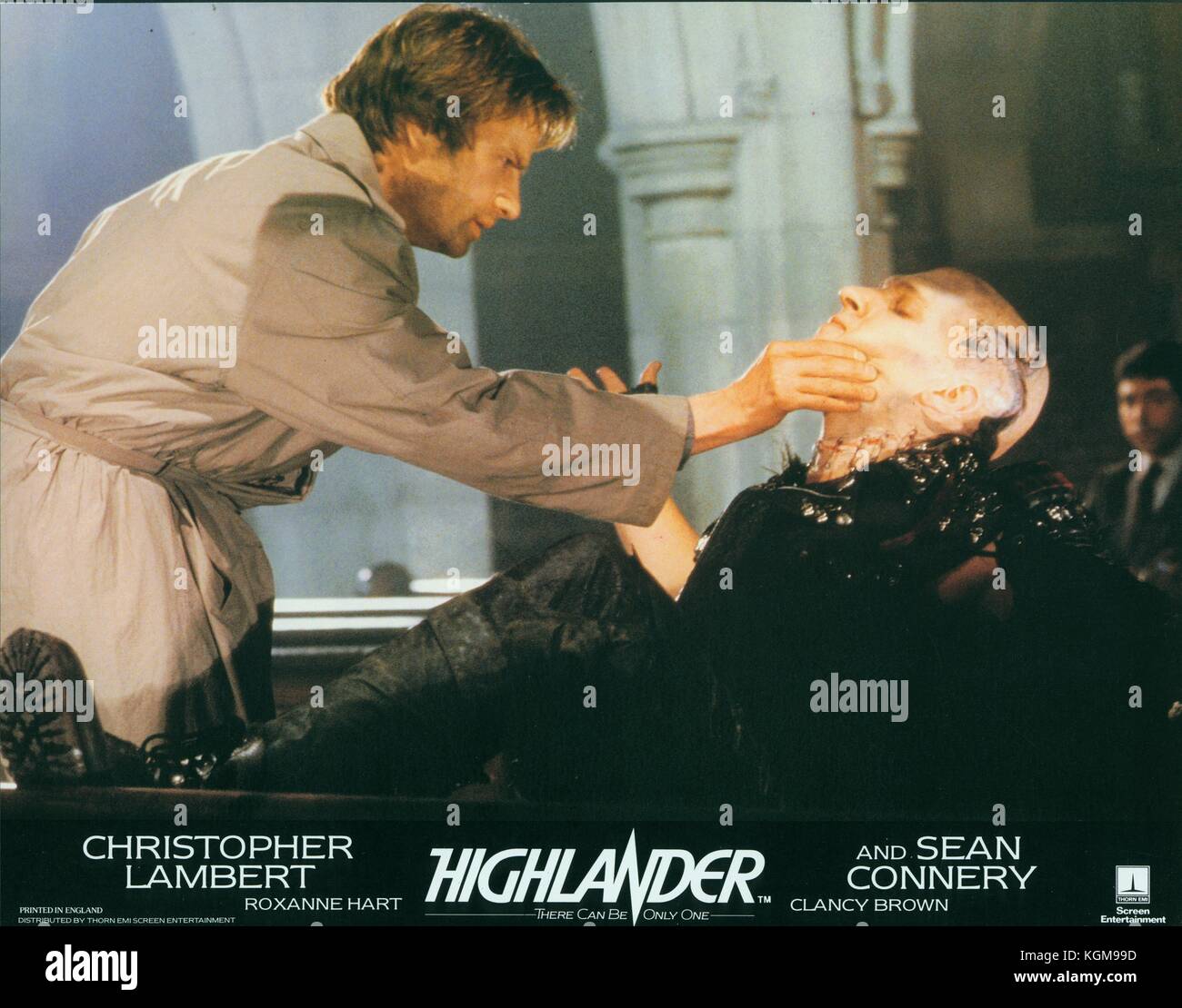 Highlander (1986) , Christopher Lambert , Clancy Brown Date: 1986 Stock Photo - Alamy