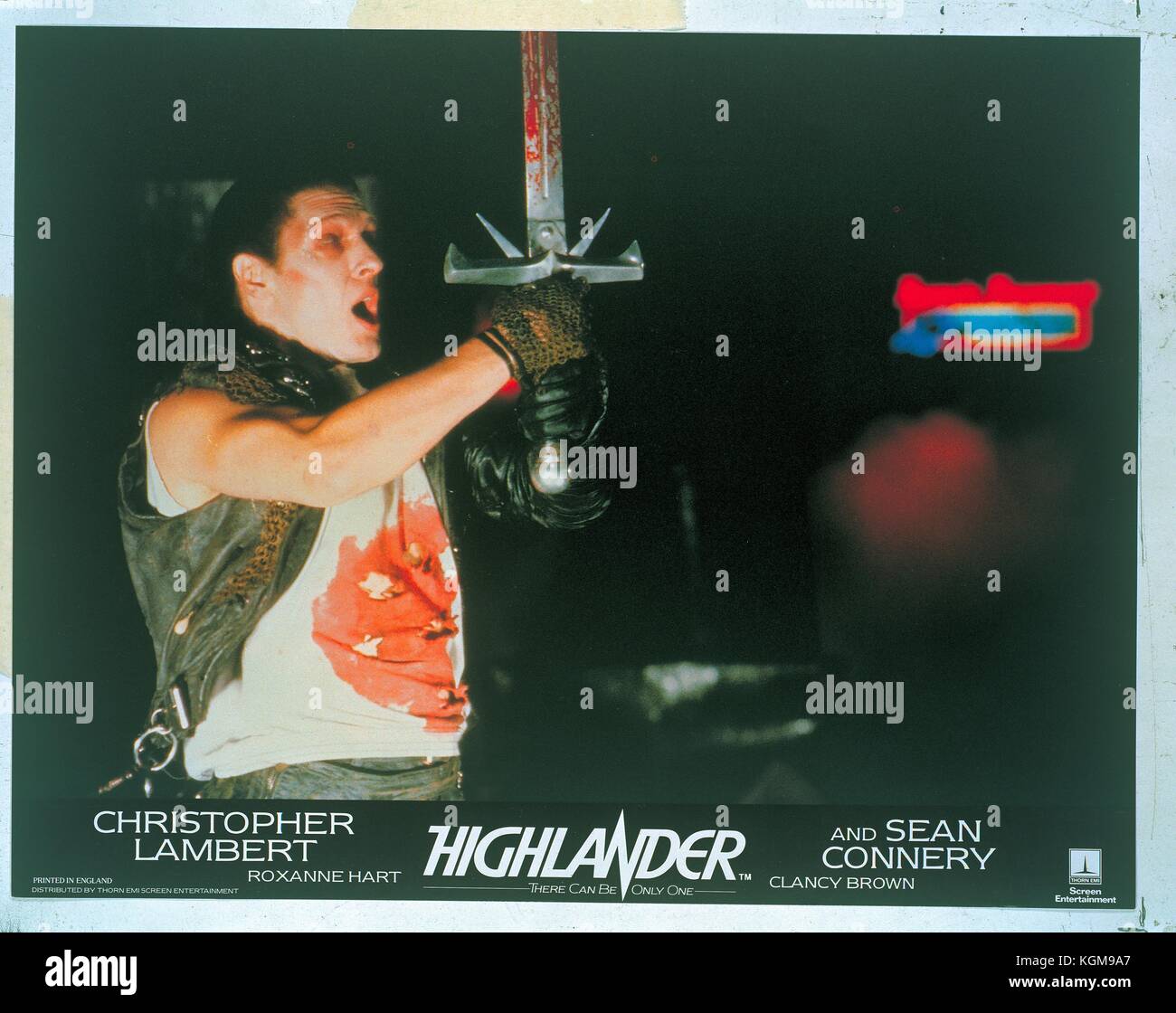Highlander (1986) , Clancy Brown Date: 1986 Stock Photo - Alamy