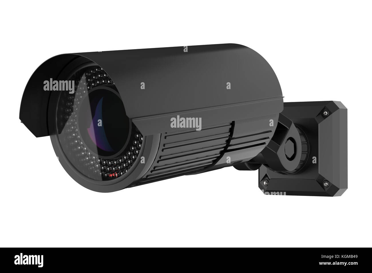 3d rendering security camera or cctv camera isolated on white Stock ...