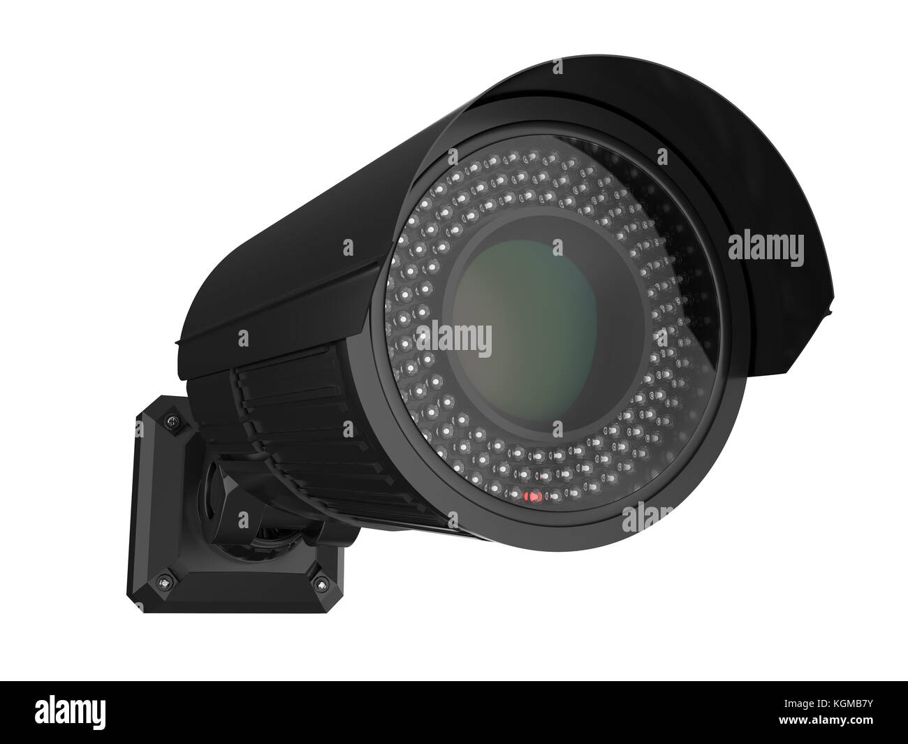 3d rendering security camera or cctv camera isolated on white Stock ...