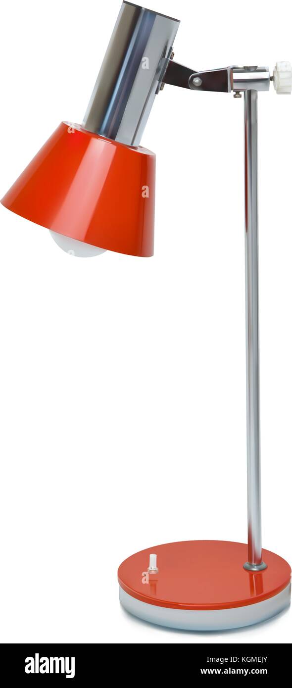 Red metal lamp Stock Vector Images - Alamy