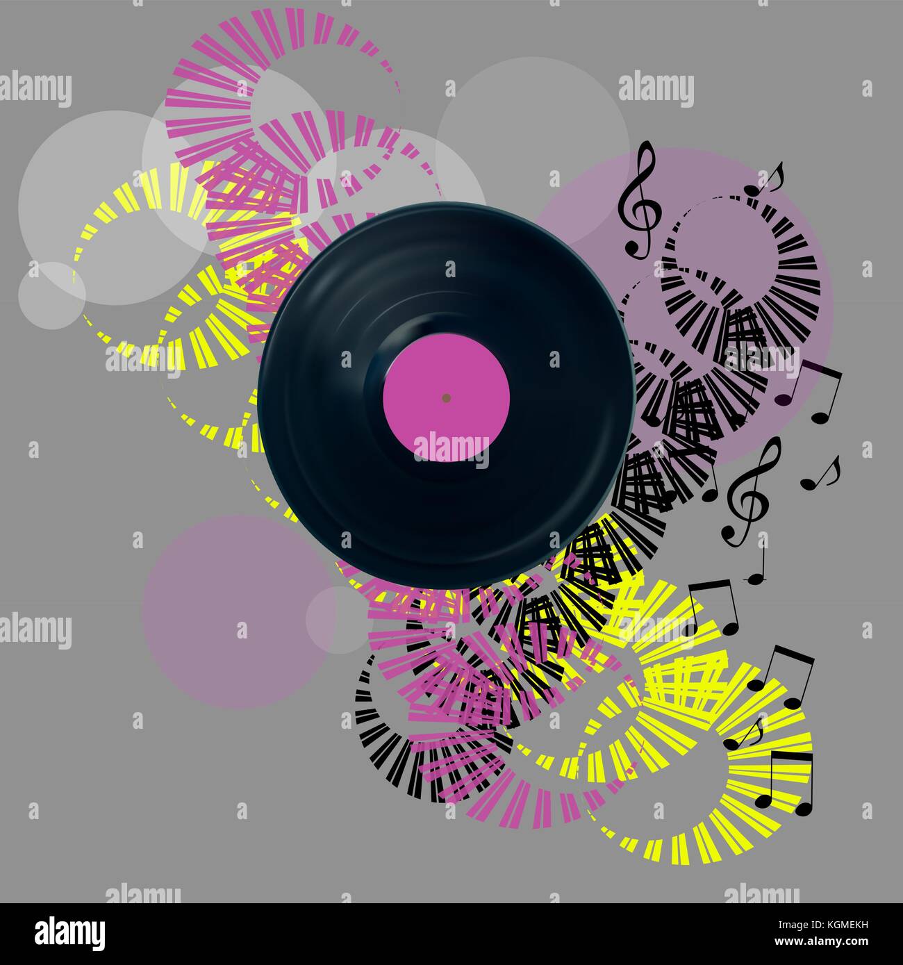 Vinyl record banner.EPS10 Stock Vector Image & Art - Alamy