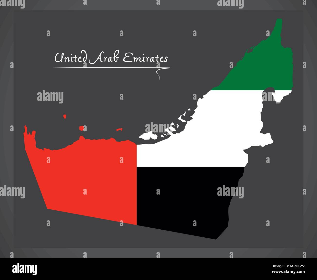 Uae map flag Stock Vector Images - Alamy