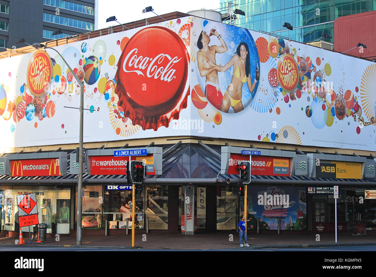 Custom Street West and Lower Albert street corner in Auckland, New ...