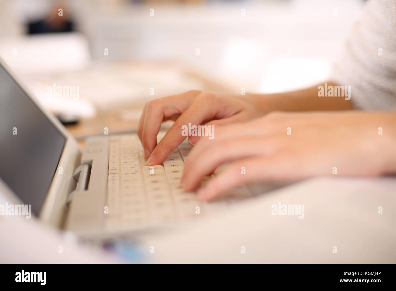 Closeup of laptop computer keyboard Stock Photo - Alamy