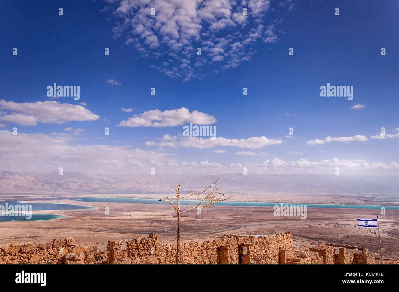 Ruins of Herods Castle in the Masada Fortress near the Dead Sea, Israel ...