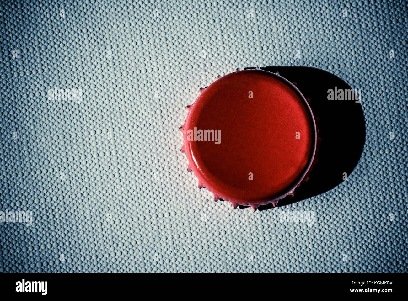 bottle cap over canvas - still life wallpaper Stock Photo - Alamy