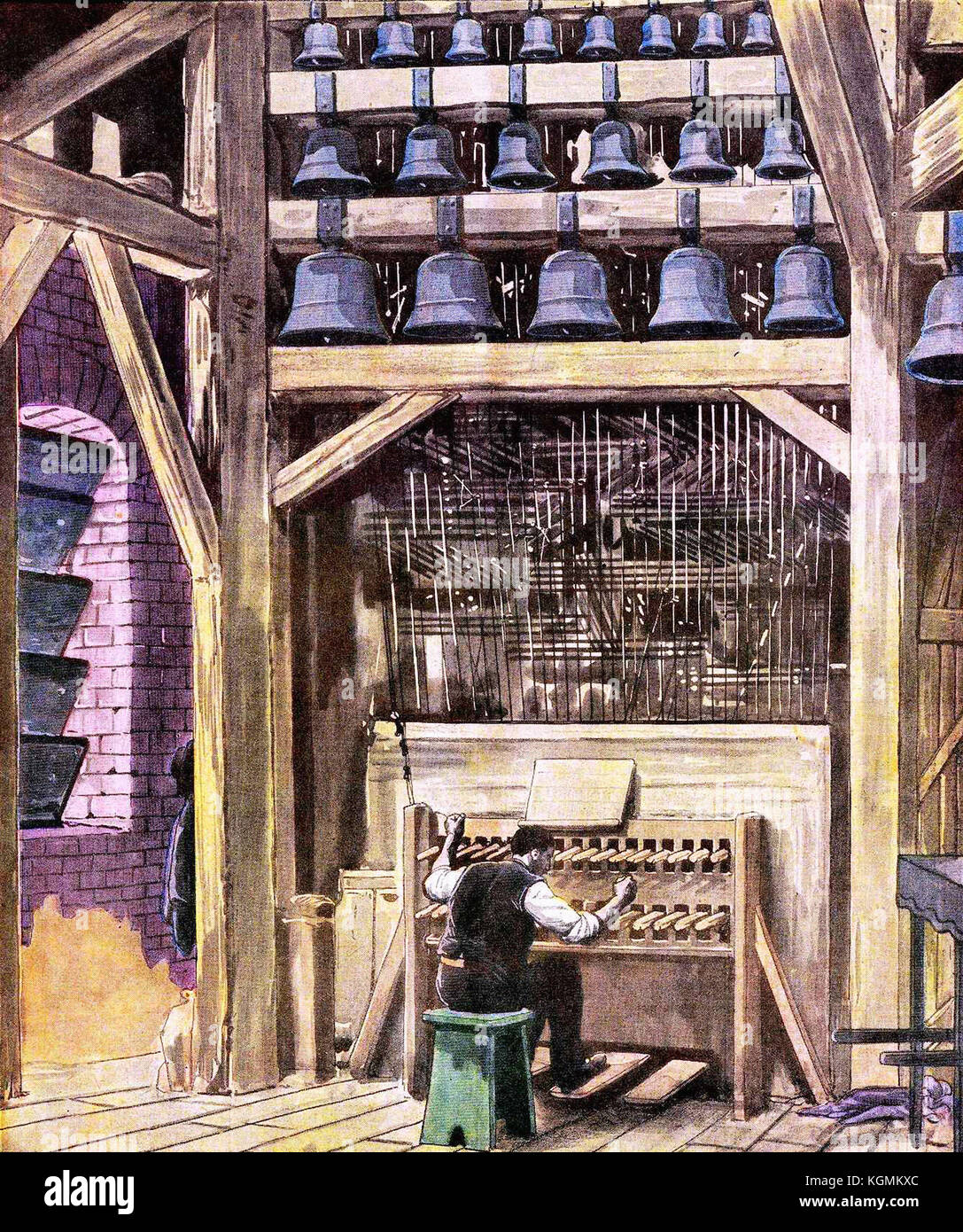 Albert Robida - 1914 musical bells Stock Photo - Alamy