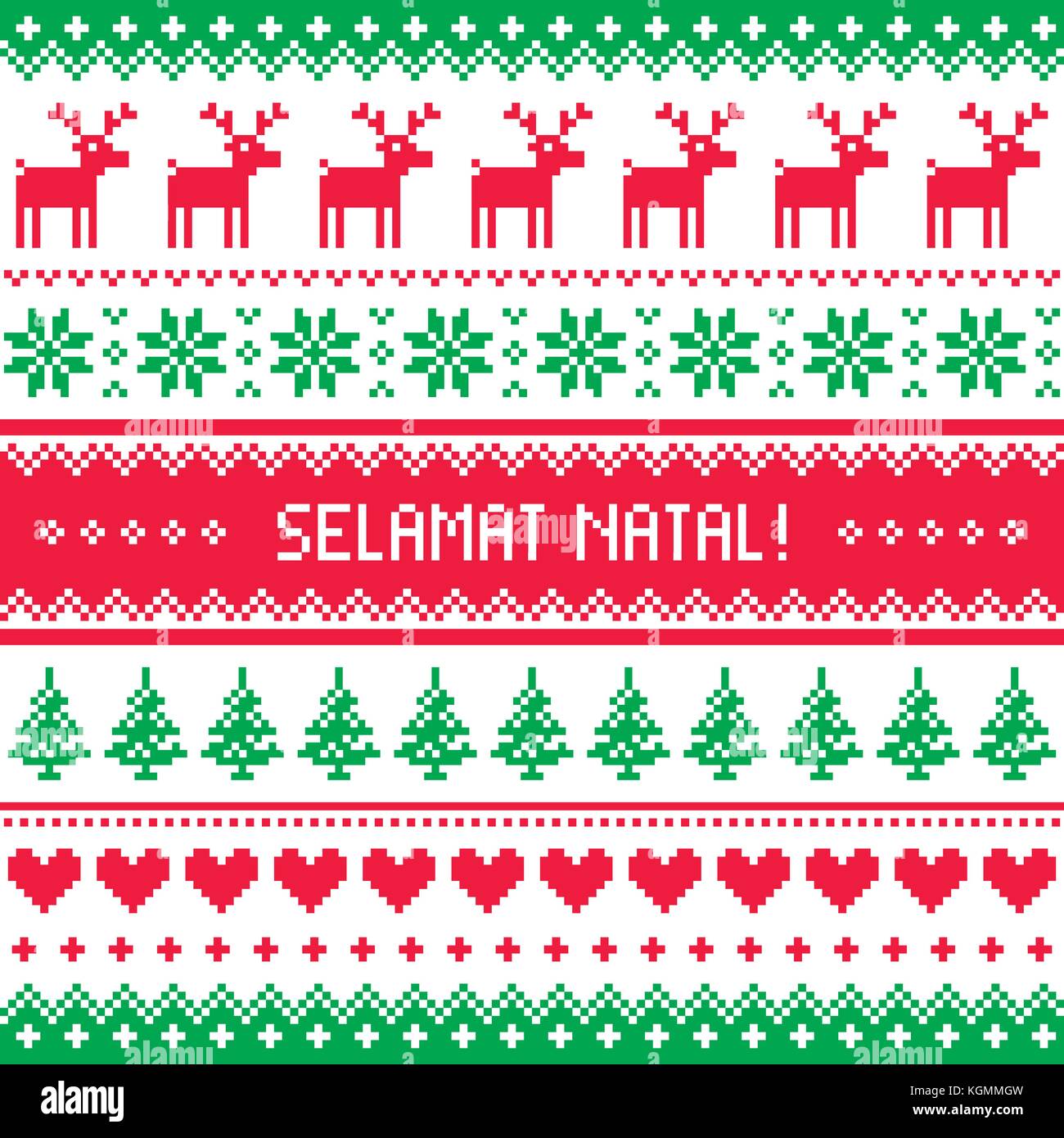 Merry christmas indonesia Stock Vector Images - Alamy