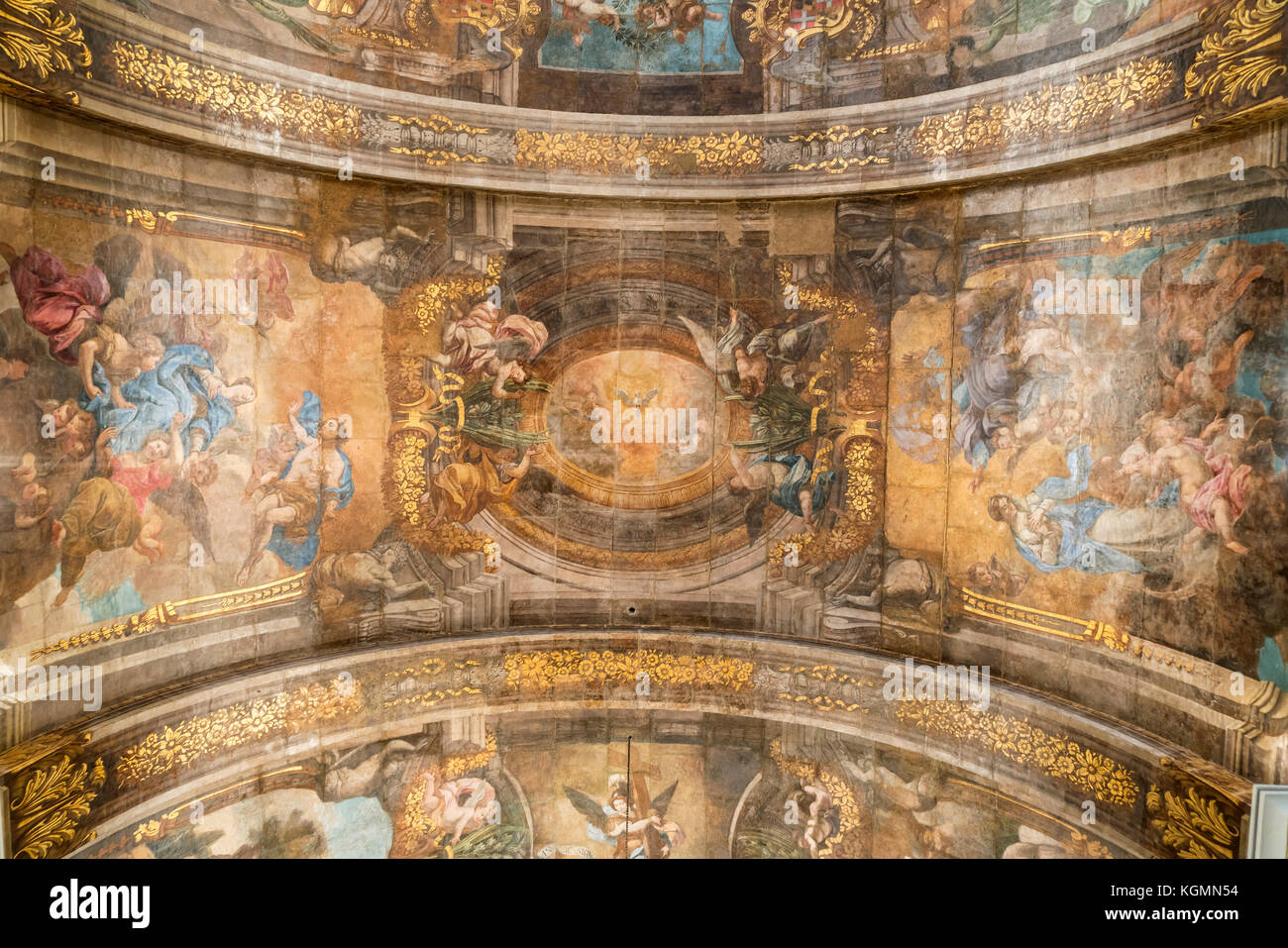 Deckenmalerei in der Kirche Our Lady of Victory, Valletta, Malta ...