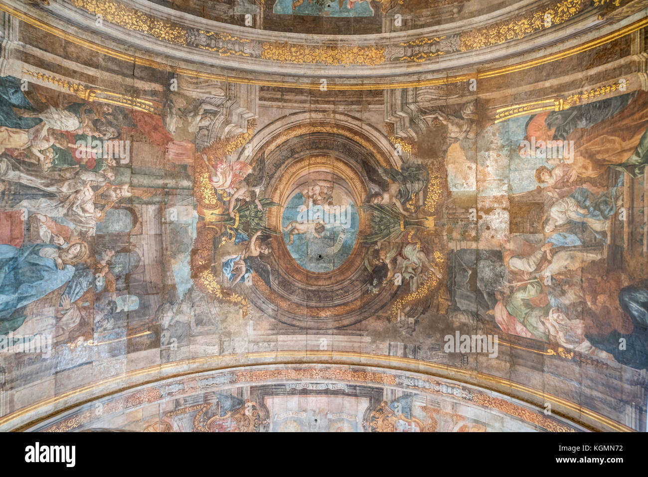 Deckenmalerei in der Kirche Our Lady of Victory, Valletta, Malta ...