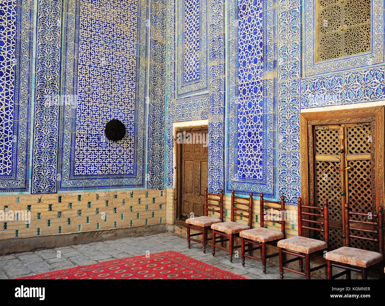 Khiva: traditional madrasah interior Stock Photo - Alamy